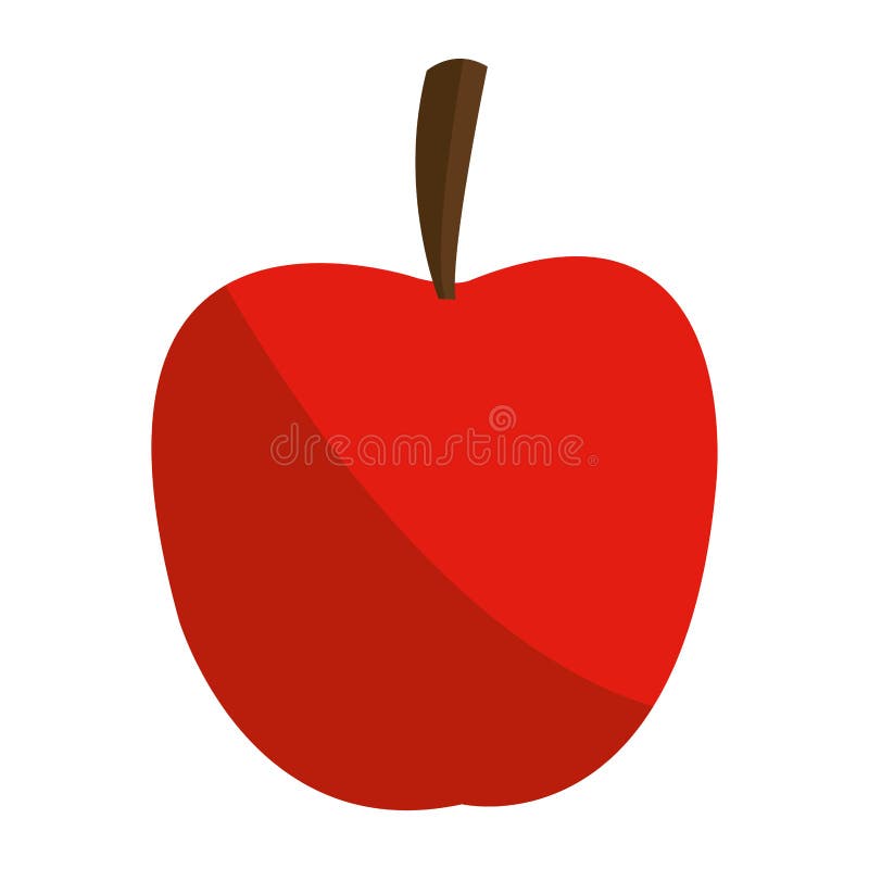 Red apple icon stock illustration. Illustration of apple - 73571691