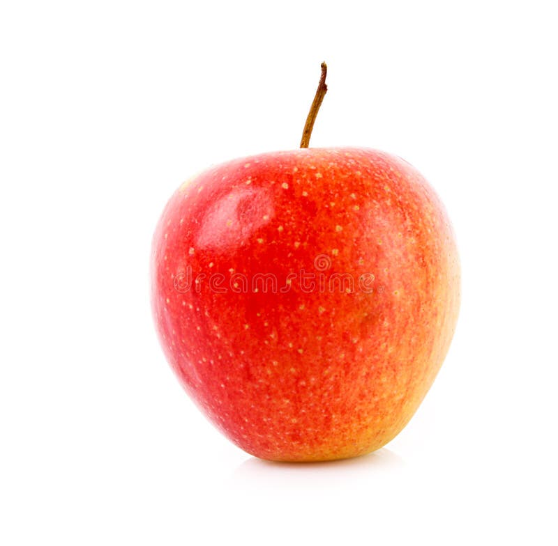 Red apple isolated stock photo. Image of garden, refreshing - 13869296