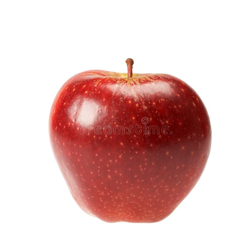 Red apple isolated stock image. Image of food, fruit, vibrant - 8615549