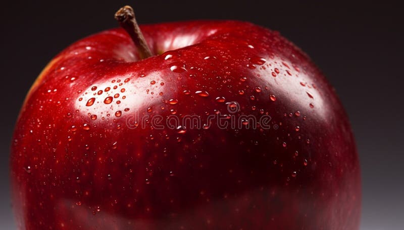 Red Apple Isolated on Black Red Apple Isolated on Black Red Apple Stock ...