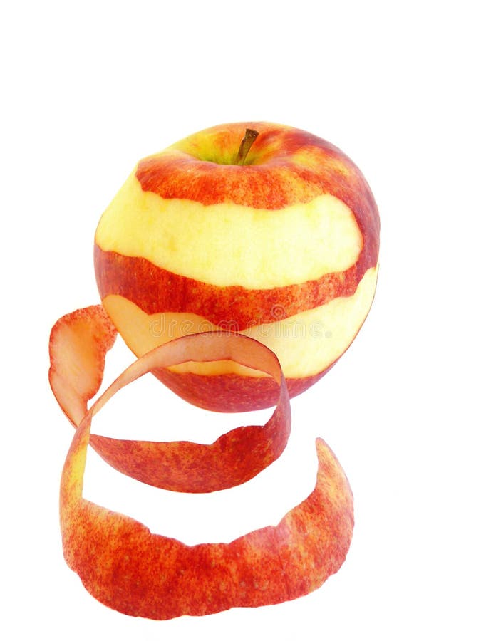 Red Apple Isolated on a White Stock Photo - Image of isolation ...