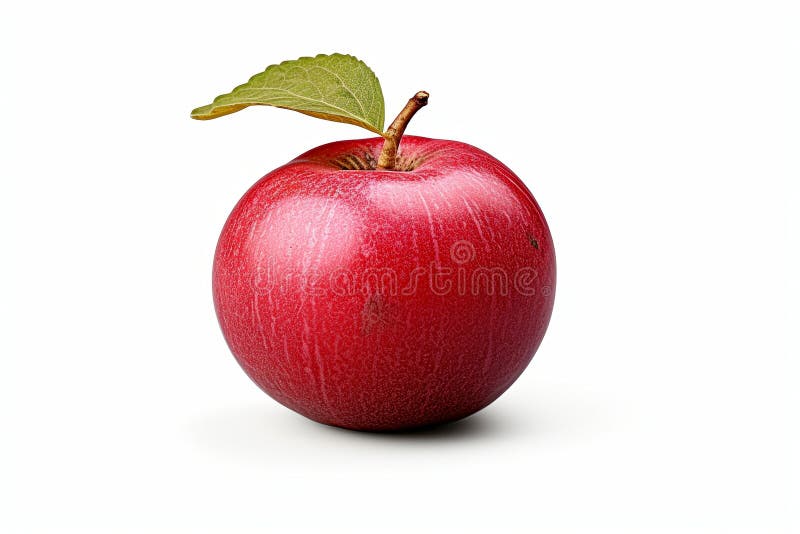 A Single Red Apple Placed on a Clean and Simple White Surface, Ideal ...