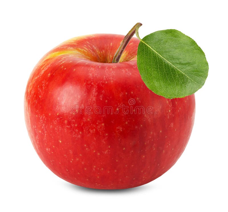 Red Apple Isolated on the White Background Stock Photo - Image of ...