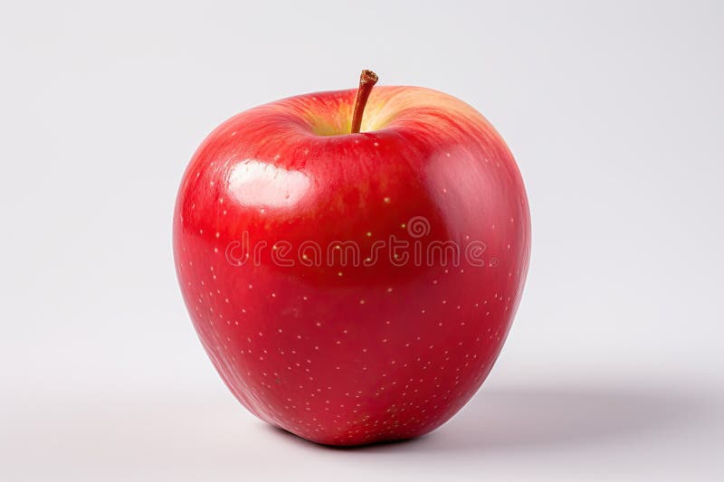 Red Apple Isolated on White Background, Red Sweet and Healthy Fruit ...