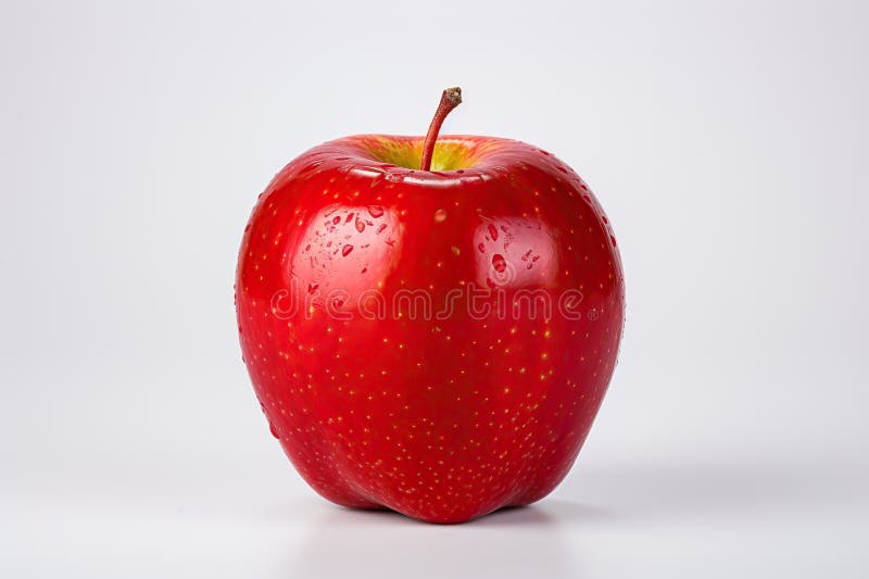 Red Apple Isolated on White Background, Red Sweet and Healthy Fruit ...