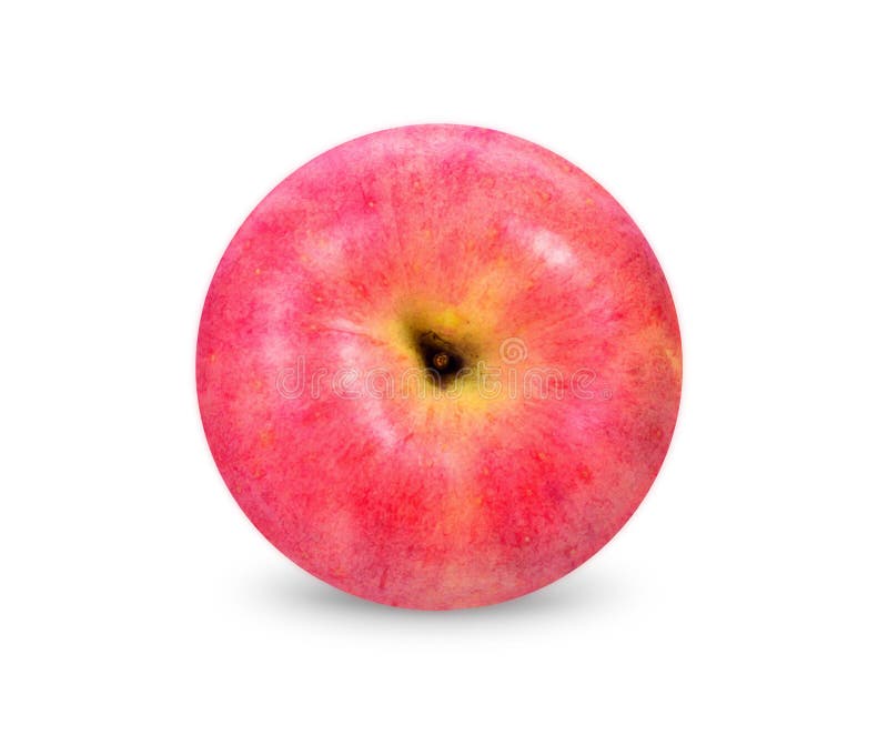 Red Apple Isolated on White. Clipping Path Stock Image - Image of ...
