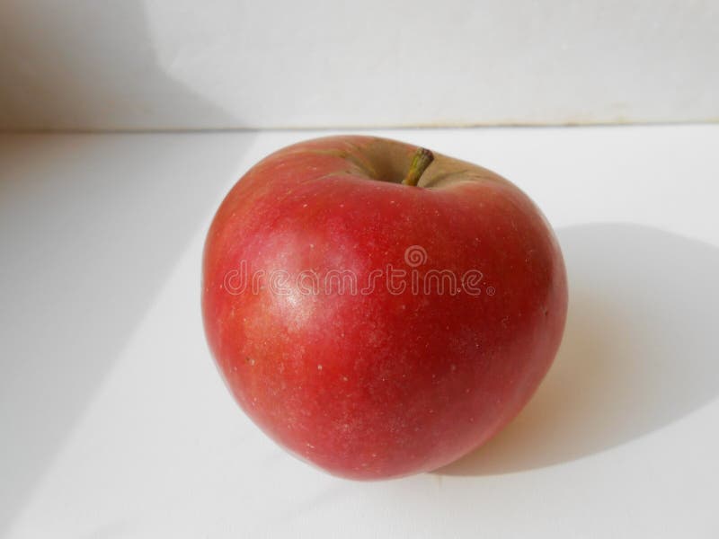 Red Apple on the Light Background Stock Photo - Image of landcape, life ...