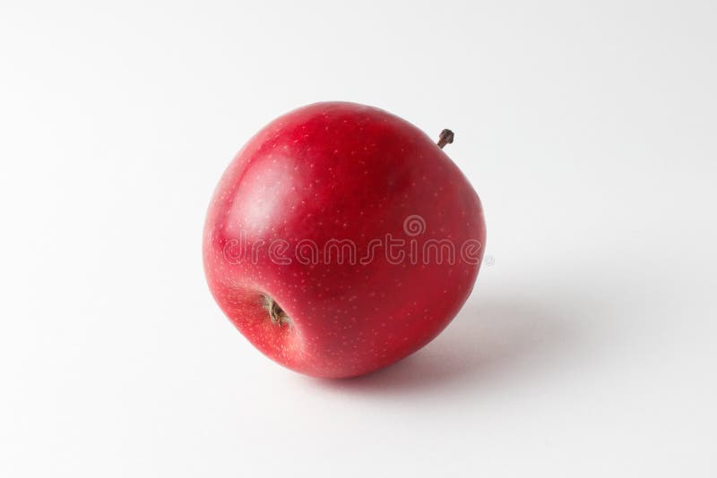 Red Apple Lying on it`s Side Stock Image - Image of healthy, nutrition ...