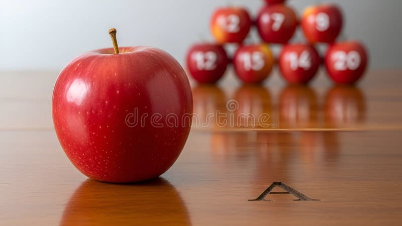 Numbered Apples Stock Illustrations – 11 Numbered Apples Stock ...
