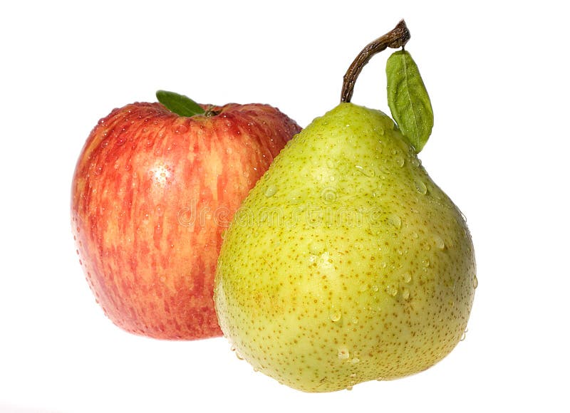 Apple and pear stock image. Image of pyrus, food, freshness - 11527145