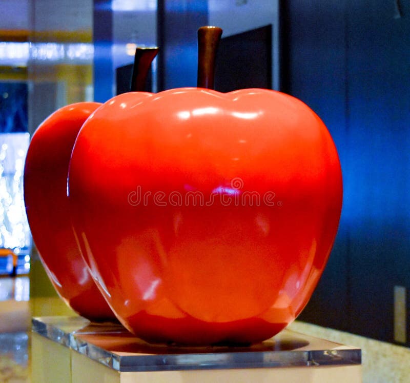 Apple Sculpture Exhibited in Orchard of Gibson House Museum in North ...