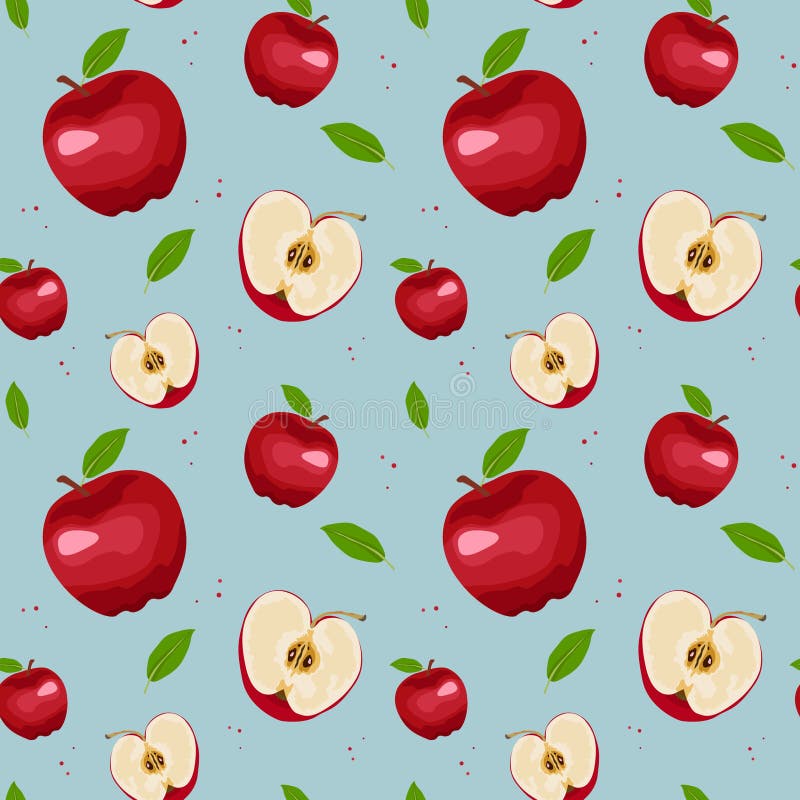 Red Apples Restaurant Menu Design Stock Vector - Illustration of apple ...