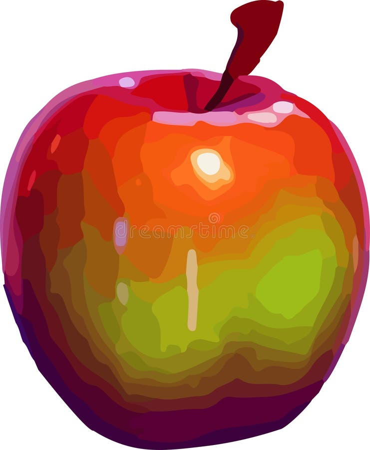 Red Apple Set. Realistic 3d Apples Stock Vector - Illustration of ...