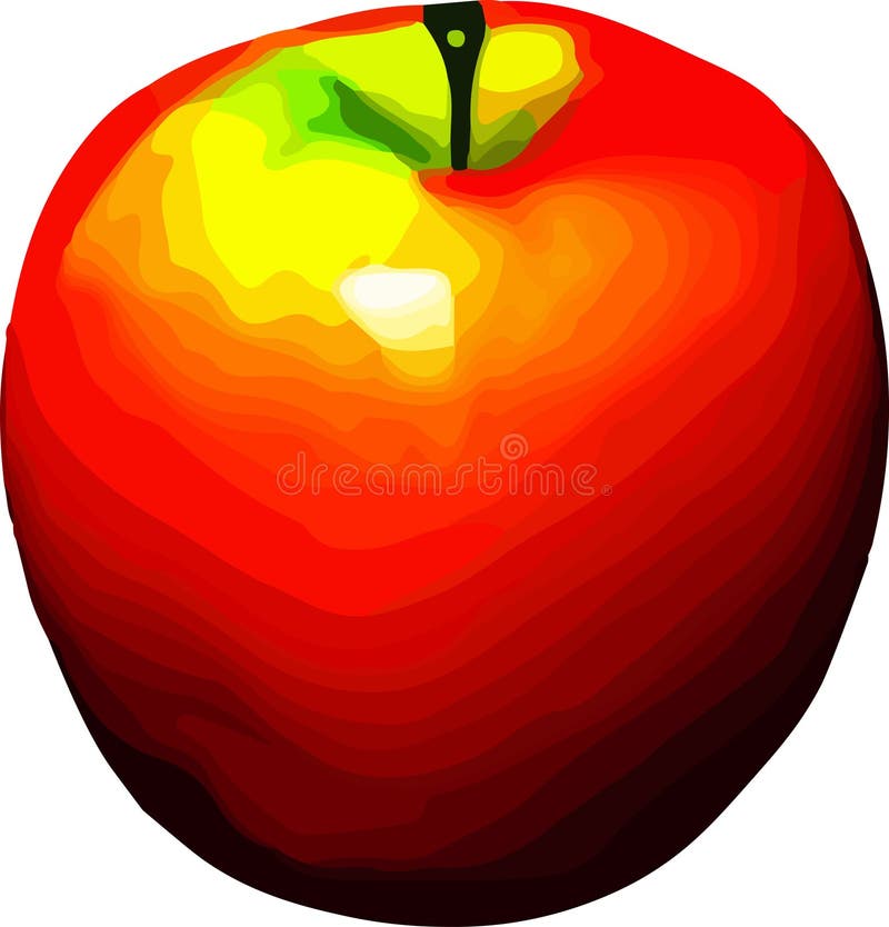 Red Apple Set. Realistic 3d Apples Stock Vector - Illustration of white ...