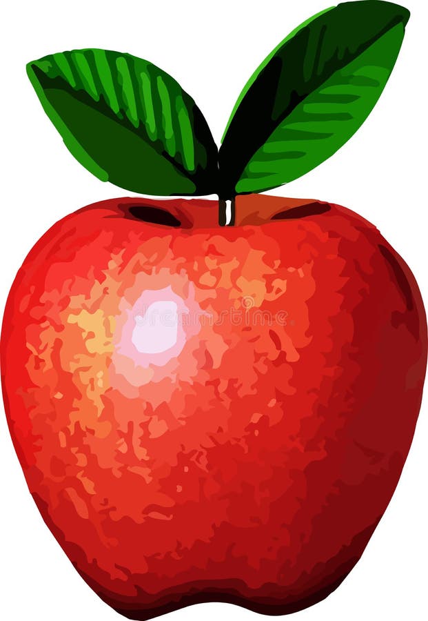 Red Apple Set. Realistic 3d Apples Stock Vector - Illustration of leaf ...