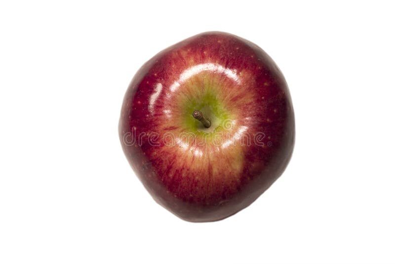Red Apple Apple Shot from the Top Stock Image - Image of healthy ...