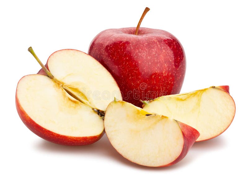 Red apple stock photo. Image of slice, group, chunk - 190814722