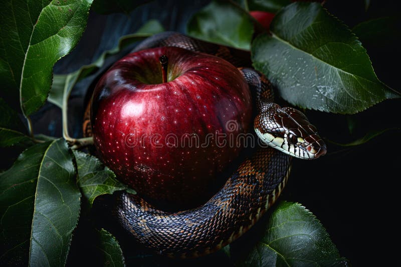 Apple Snake Tree Stock Illustrations – 382 Apple Snake Tree Stock ...