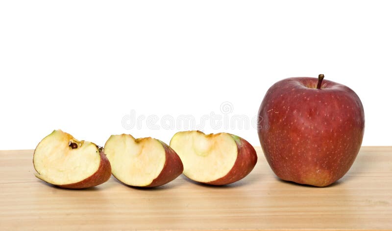 Red apple on table stock image. Image of background, closeup - 11106281