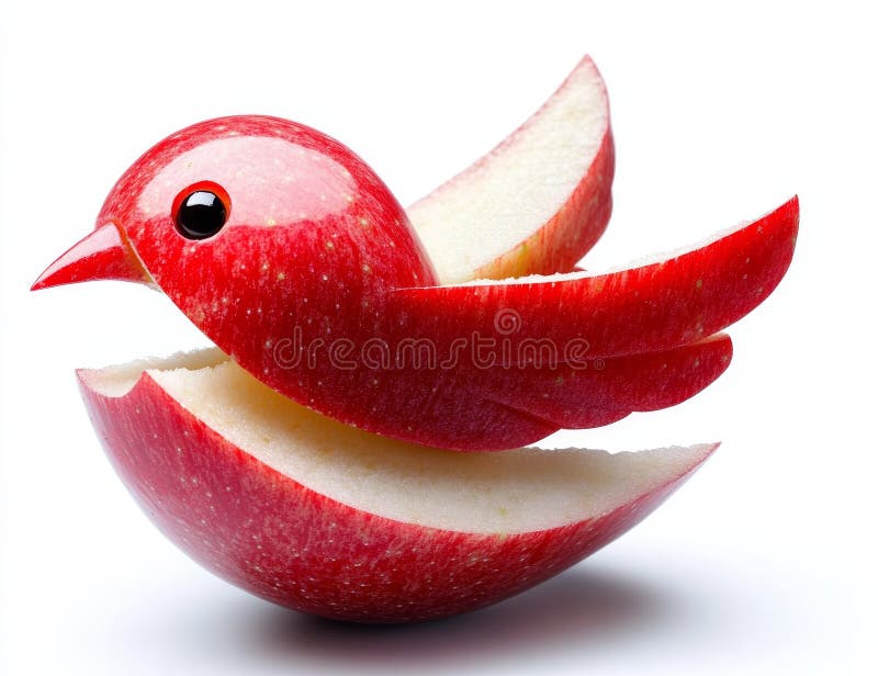 A Red Apple Undergoing Innovation and Evolution To Transform into a ...
