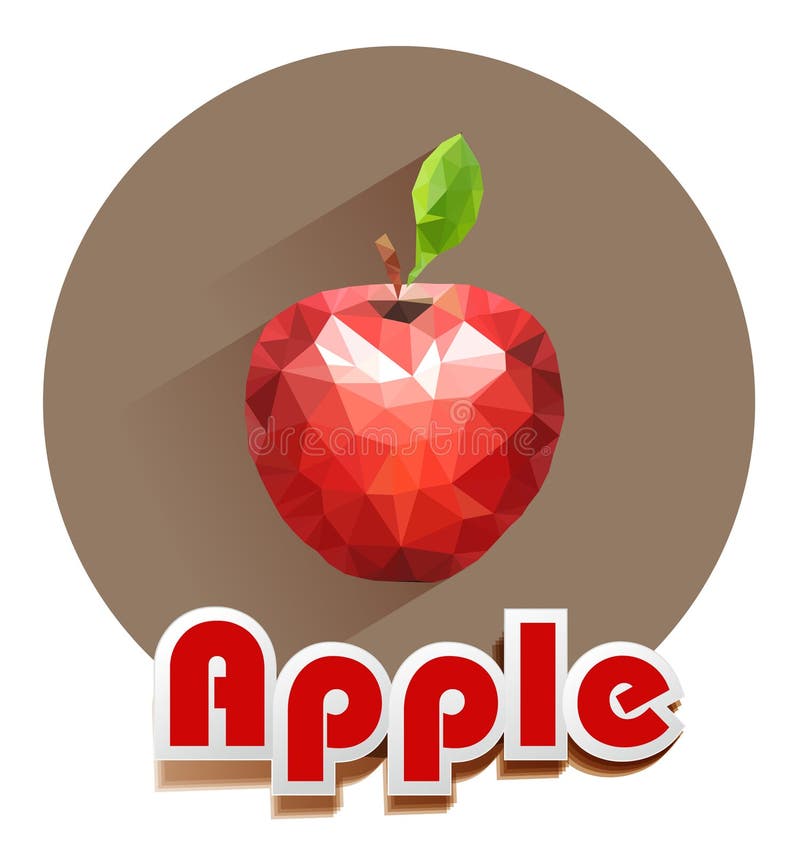 Red Apple Vector Icons Triangles Stock Illustrations – 2 Red Apple Vector Icons Triangles Stock ...