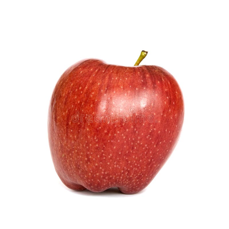 Red Apple on White Background Stock Image - Image of healthy, close ...