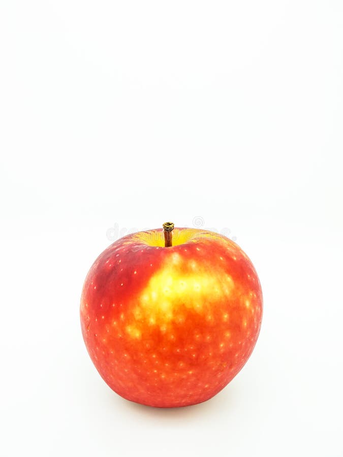 Red Apple on White Background Stock Photo - Image of fruits, copyspace ...