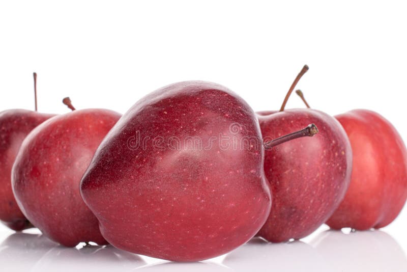 Red apple on white wood stock image. Image of lifestyles - 180255743