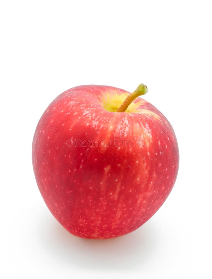 Red apple on white stock image. Image of juicy, closeup - 39432711
