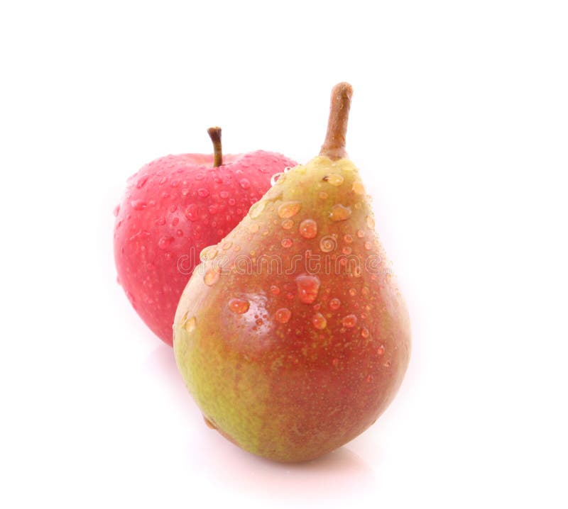 Red Apple and Yellow-green Pear Stock Photo - Image of healthy, stem ... Red Apple and Yellow-green Pear Stock Photo - Image of healthy, stem ...