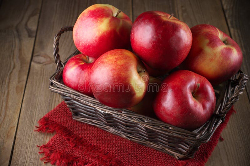 Apples in a Basket stock image. Image of fruits, fresh - 36102969