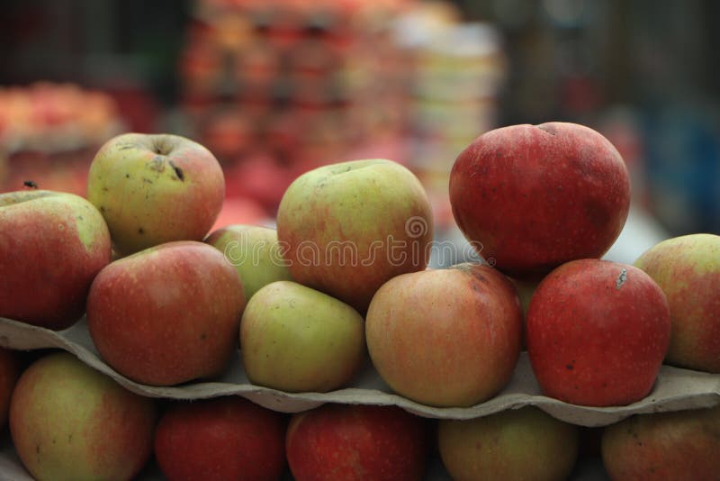Red Apples in Large Quantities Stock Image - Image of organic, color ...