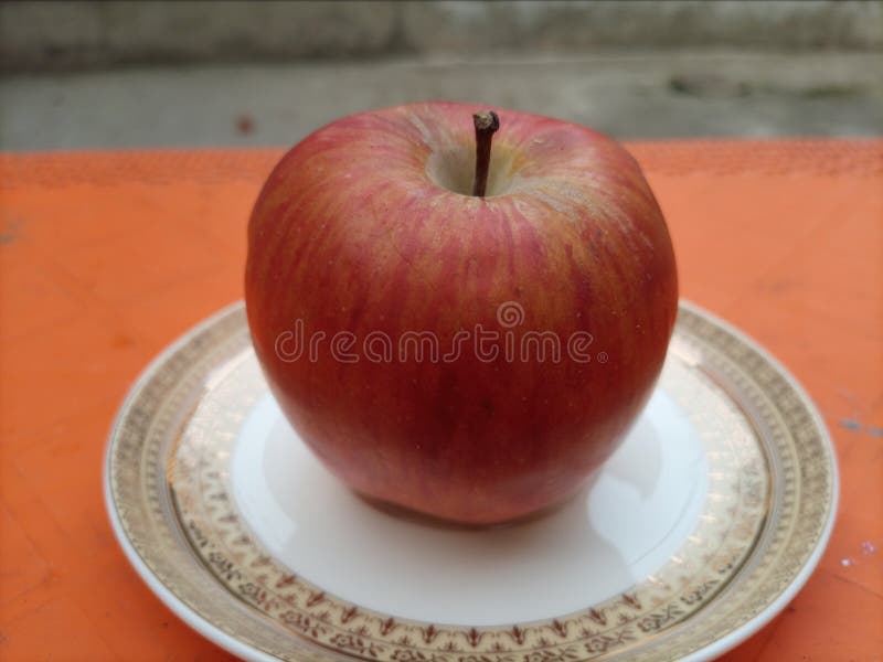 Red Apples are Rich in Calcium Minerals and Vitamins. Stock Photo ...