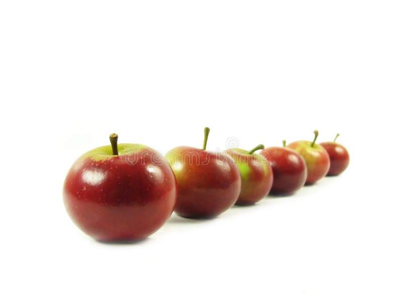 Six Red Apples Row Stock Photos - Free & Royalty-Free Stock Photos from ...