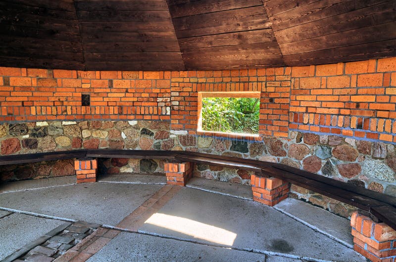 Red Arbor stock photo. Image of sunny, bricks, garden - 29551750