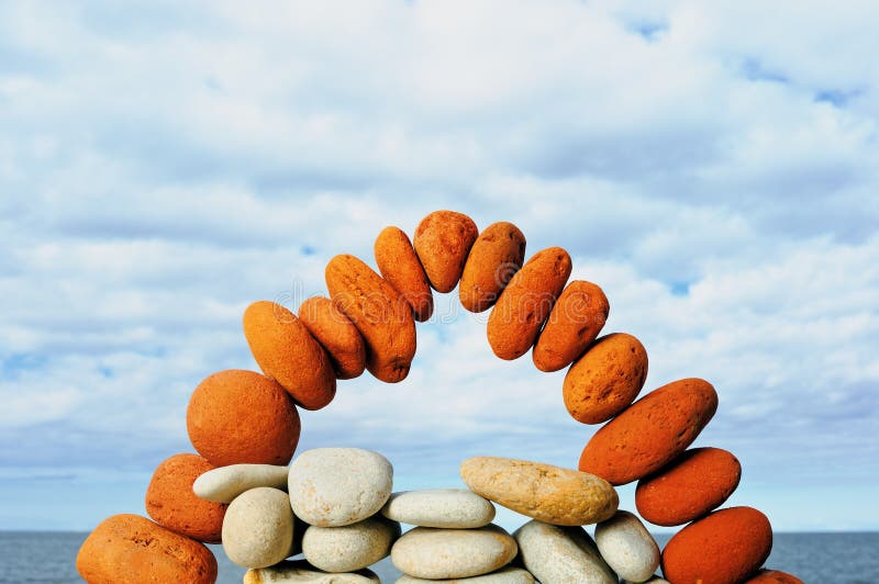 Red arch stock photo. Image of boulder, pile, stone, creativity - 7868302