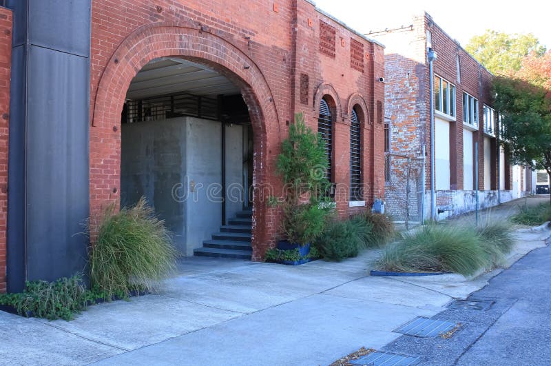 Red Archway Steps stock image. Image of archway, property - 263056889
