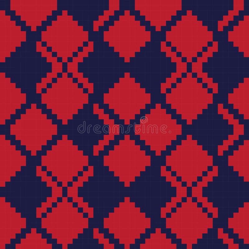 Red Argyle Seamless Pattern Background Stock Vector - Illustration of ...