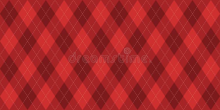 Red Argyle Vector Pattern - Seamless Texture Stock Vector ...