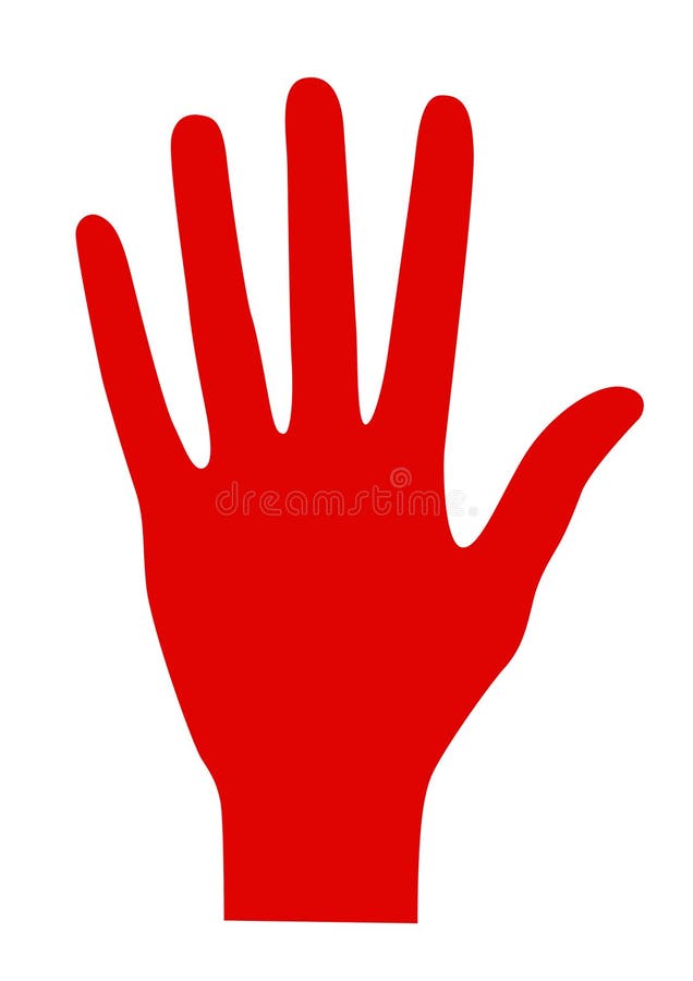 Red arm stock vector. Illustration of ethnicity, paintings - 12306745