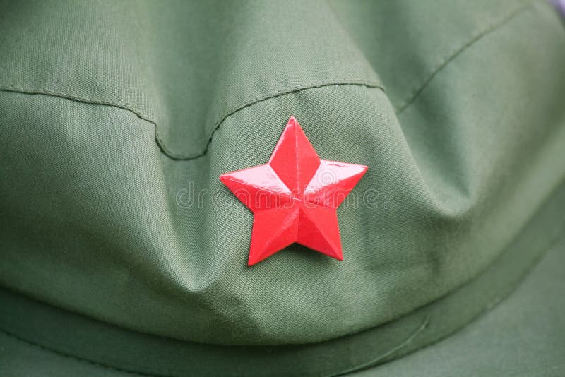 Red army cap stock image. Image of china, five, chinese - 3962425