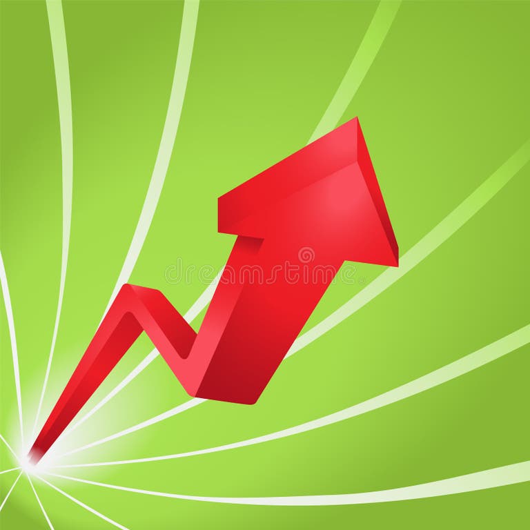 Upward Progress Red Arrow Stock Illustrations – 4,829 Upward Progress ...