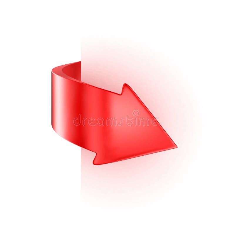 Red arrow stock illustration. Illustration of blank, list - 22137228