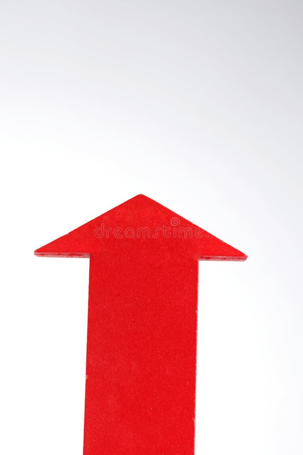 Red arrow stock photo. Image of studio, shot, arrow, color - 26588964