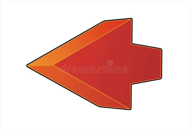 Red arrow stock illustration. Illustration of triangular - 7095427