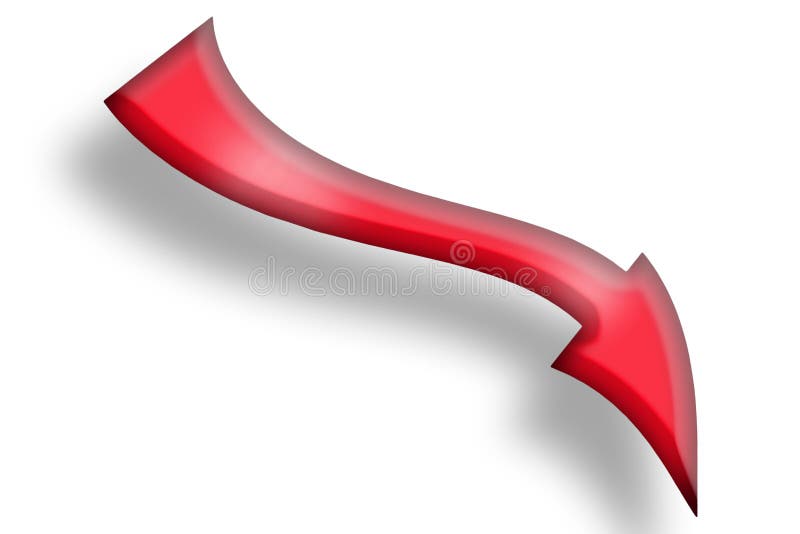 Red arrow stock illustration. Illustration of arrow, tuned - 7147080