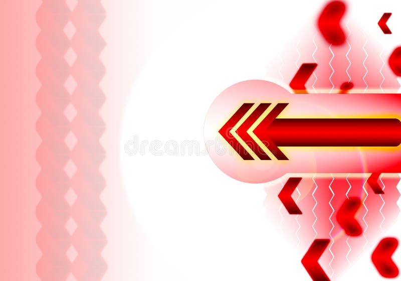 Red arrow abstract stock illustration. Illustration of present - 25482849