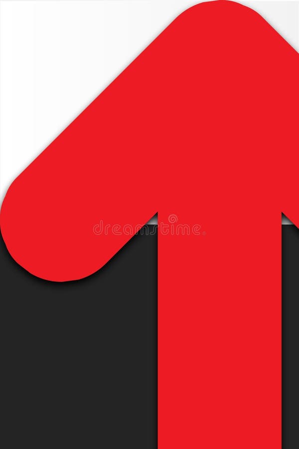 Red Arrow Abstract Cover Template Bundle Set with Black and White ...