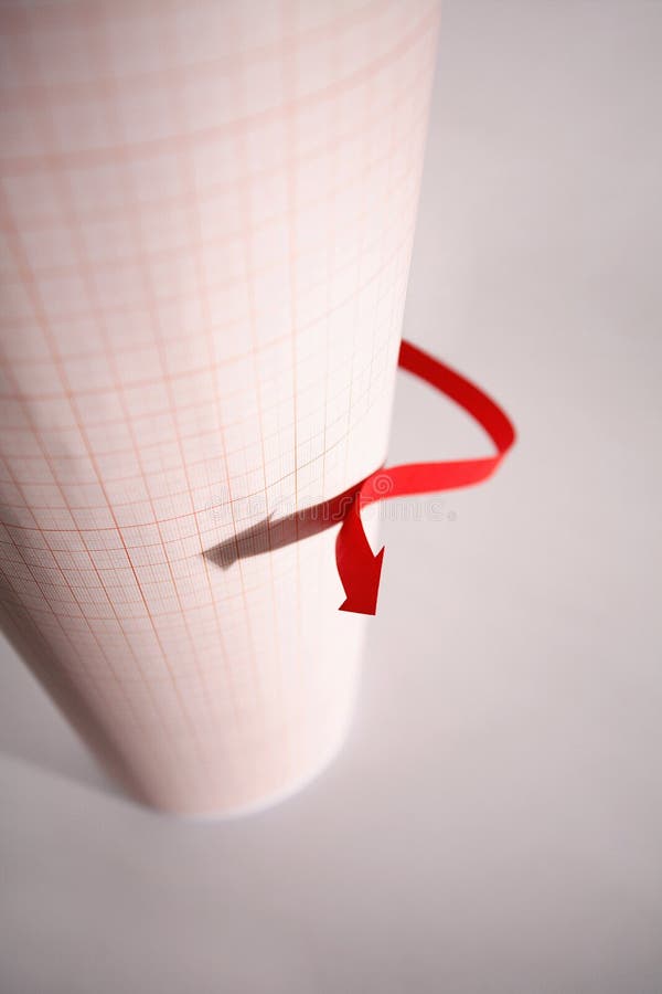 Red Arrow Against Graph Paper. Conceptual Image Stock Photo - Image of ...