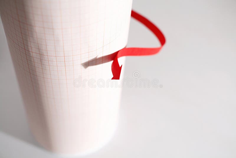 Red Arrow Against Graph Paper. Conceptual Image Stock Image - Image of ...